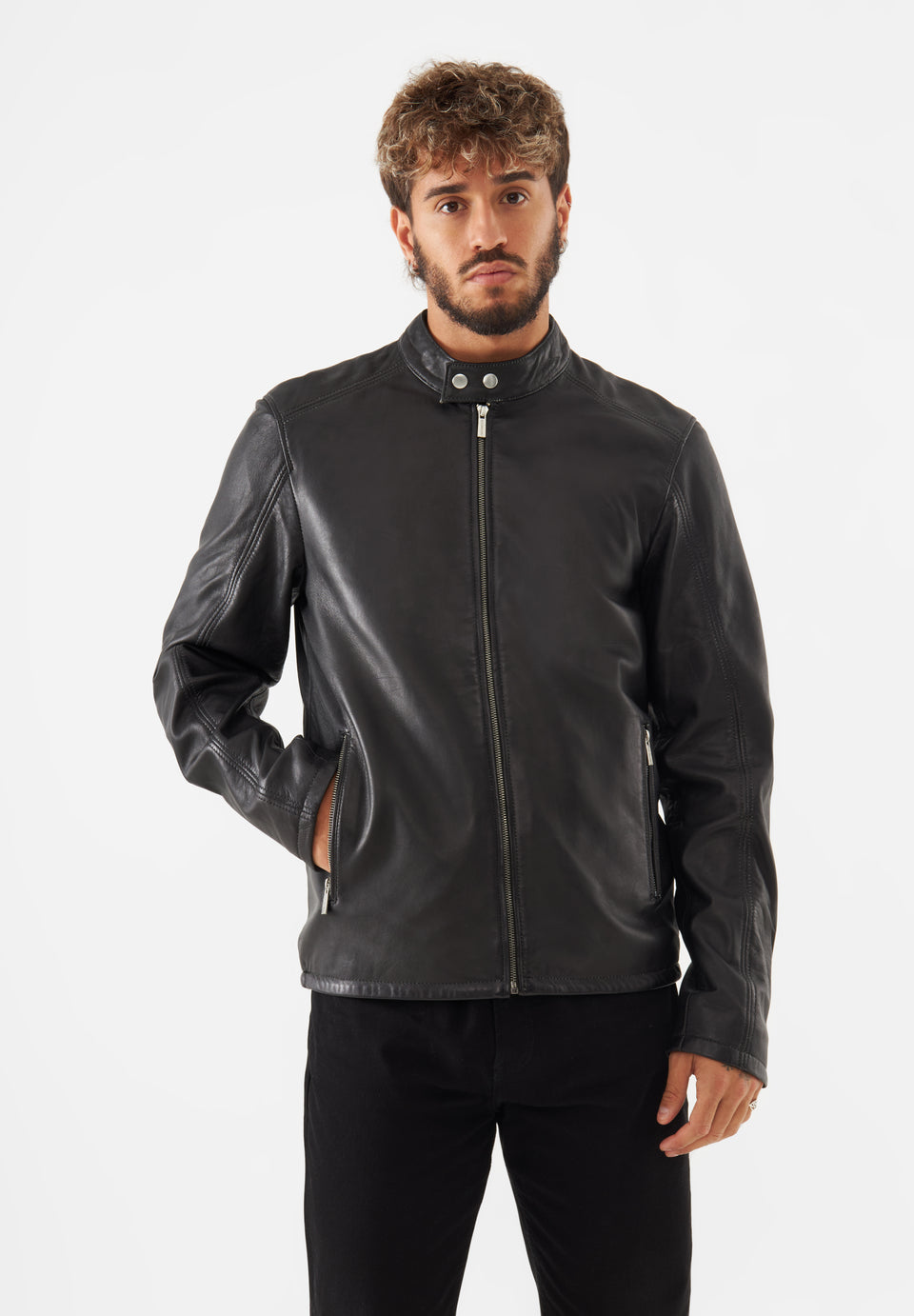Arthur Leather Racer Jacket – Bolongaro Trevor